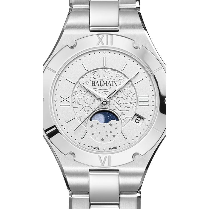 Balmain 'Be Balmain' Moon-Phase Stainless Steel Watch B45913312 – The ...