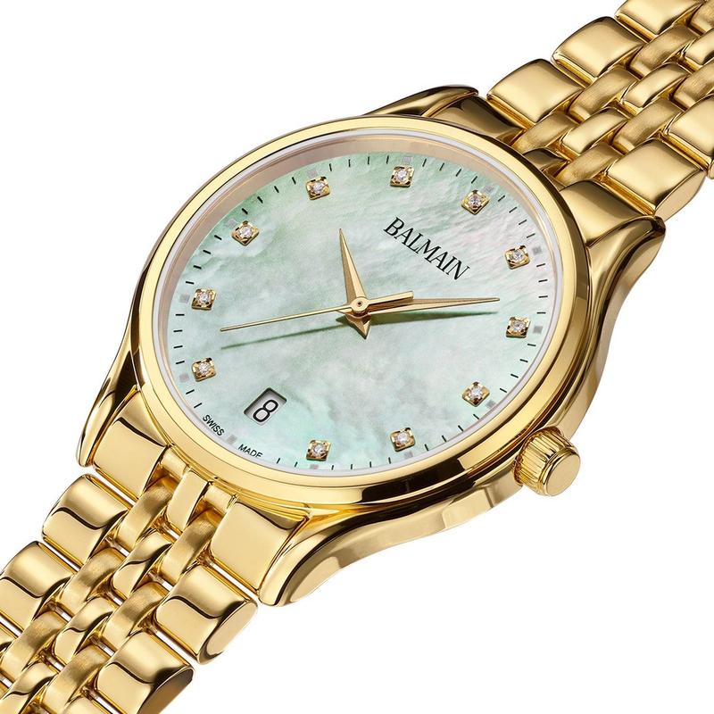 Balmain Beleganza Diamonds Gold Watch B83503376 – The Watch Boutique