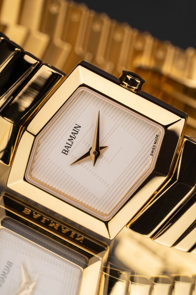Balmain Taffetas Hexagonal Swiss Quartz Gold PVD Watch – The Watch Boutique