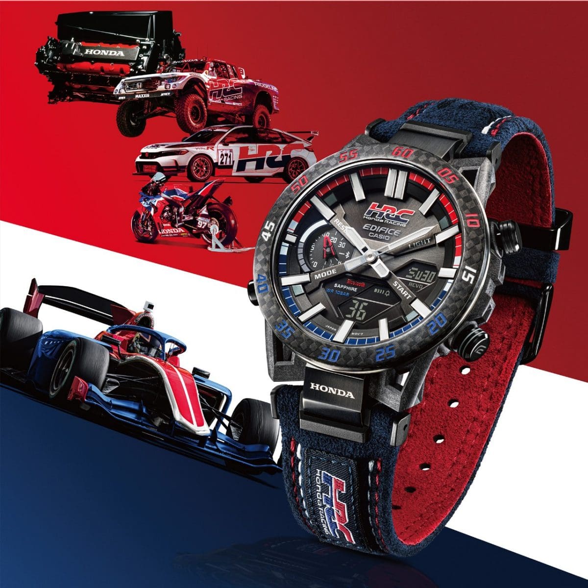 Casio Edifice HRC Collaboration Tough Solar Bluetooth Racing Chronogra ...