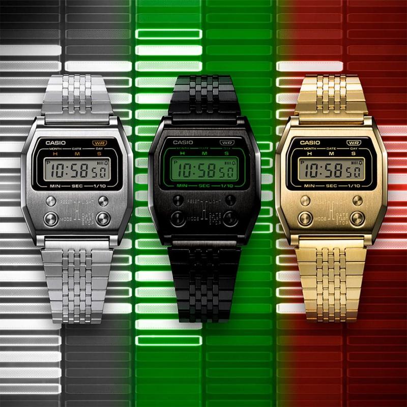 Casio Vintage Gold Full-Metal Digital Watch - A1100G-5DF – The Watch ...