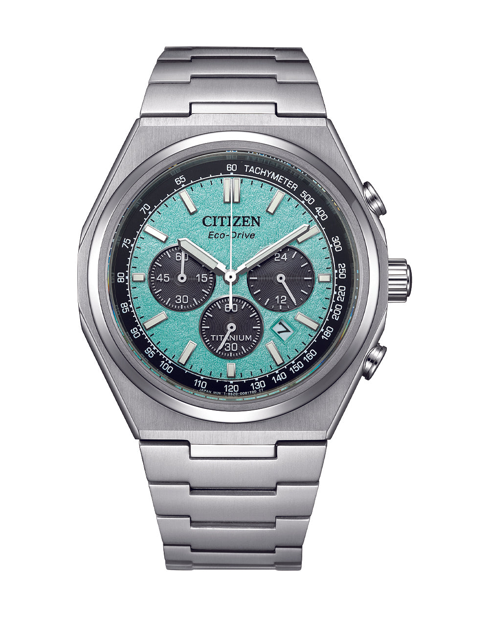 Citizen Super Titanium Chronograph Turquoise Dial Watch – The Watch ...