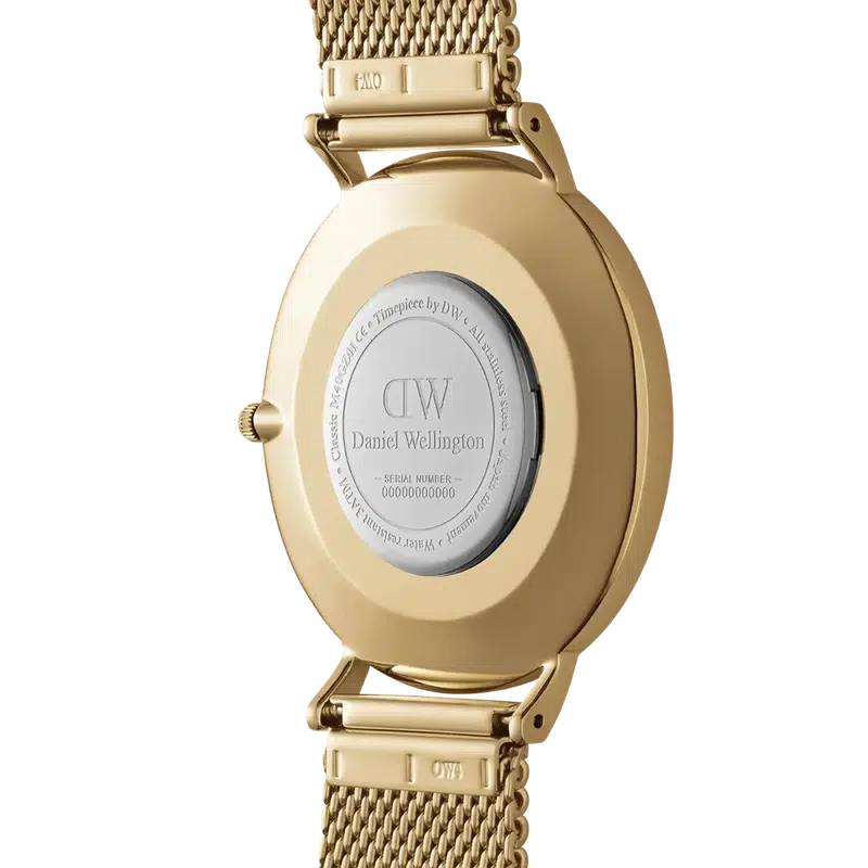 Daniel Wellington Classic Mesh Onyx Gold Watch 40mm – The Watch Boutique