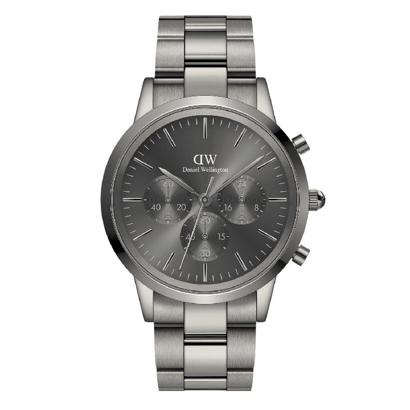 Daniel Wellington Iconic Chronograph Graphite Watch 42mm – The Watch ...