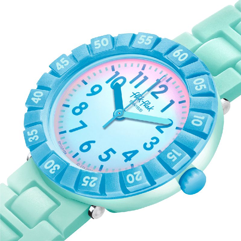 Flik Flak BLUE SPLASH Watch FCSP126 – The Watch Boutique