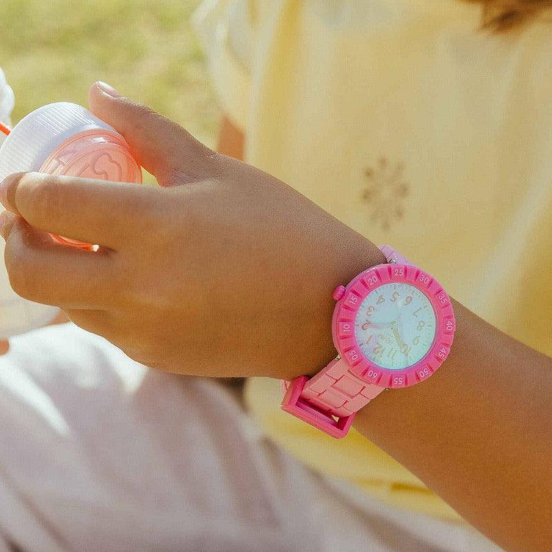 Flik Flak PINK SPLASH Watch FCSP125 – The Watch Boutique