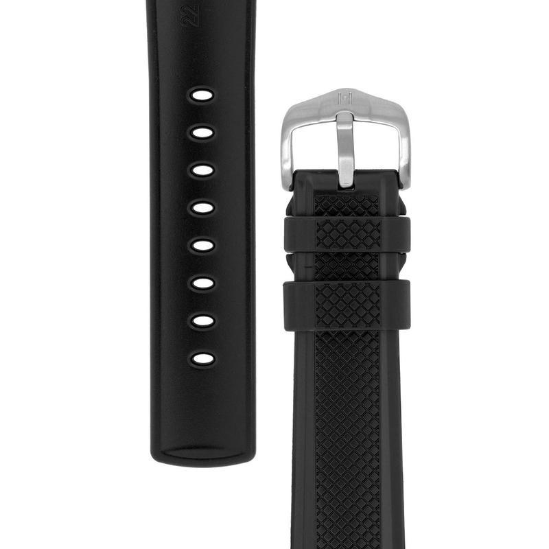 Hirsch ACCENT Natural Rubber Watch Strap in BLACK – The Watch Boutique