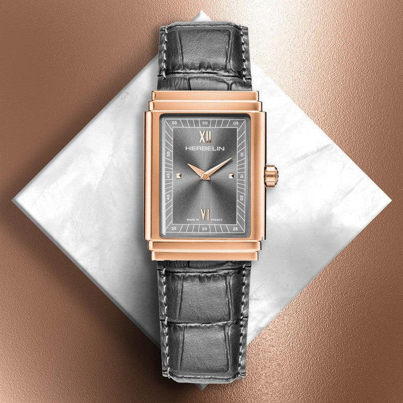 Michel Herbelin Art Deco Watch - 17567PR04GR – The Watch Boutique
