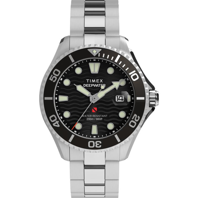 Timex Deepwater Meridian 200 Stainless Steel Dive Watch – The Watch ...