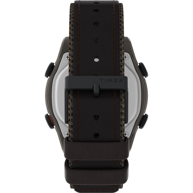 Timex Expedition Trailblazer+ 43mm Brown-Black Material Strap Watch ...