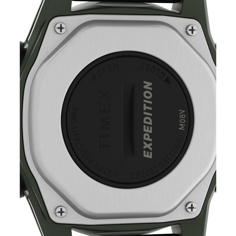 Timex Expedition Trailblazer+ 43mm Green-Black Material Strap Watch ...