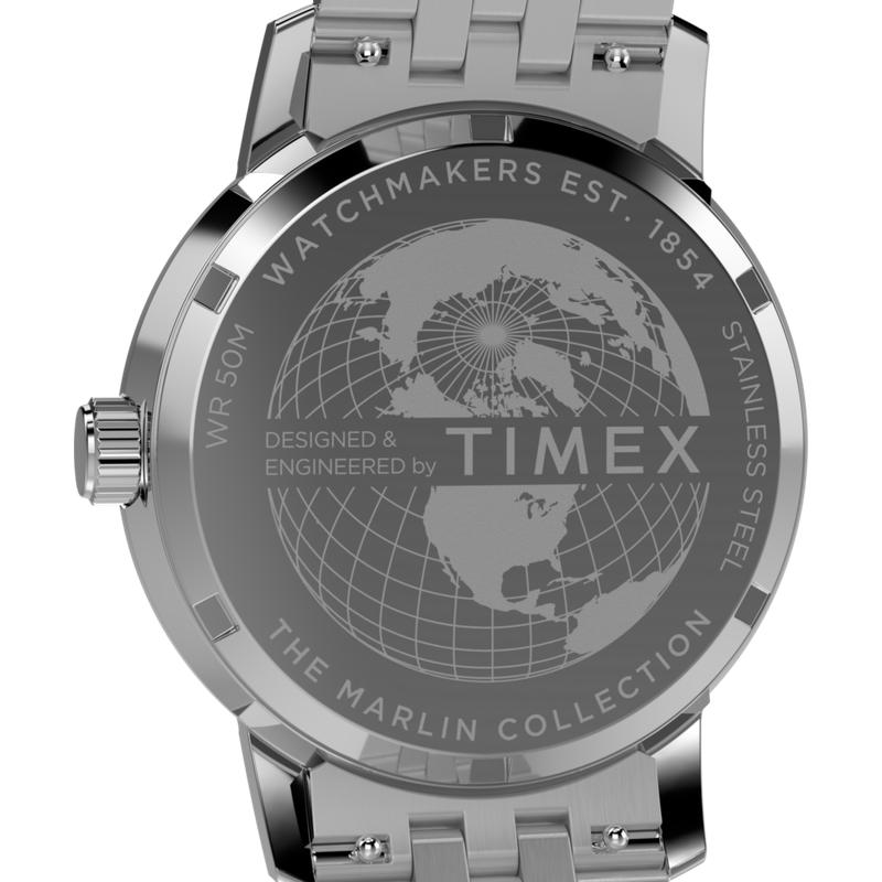Timex Marlin Quartz GMT Stainless Steel Bracelet Watch – The Watch Boutique